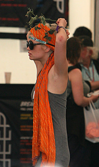 Glastonbury Festival Backstage Hospitality Area Pixie Editorial Stock ...