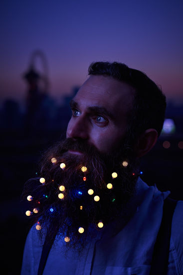 Man Beard Decorated Festive Christmas Fairy Editorial Stock Photo ...