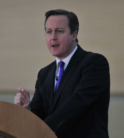 David Camerons Speech On Important Scotland Editorial Stock Photo ...
