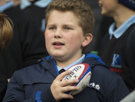 Young Rugby Fan Singing National Anthem Editorial Stock Photo - Stock ...