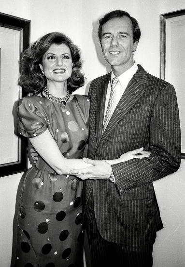 Arianna Stassinopoulos Her Husband Michael Huffington Editorial Stock ...