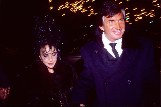 George Hamilton Elizabeth Taylor Leave Annabels Editorial Stock Photo ...