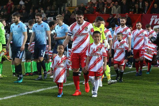 Teams Take Field During Stevenage Vs Editorial Stock Photo - Stock ...