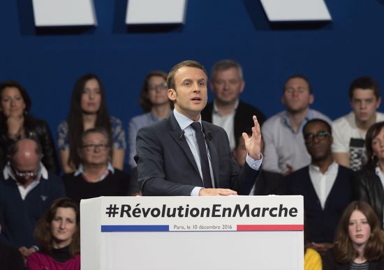 Emmanuel Macron Head Political Movement En Editorial Stock Photo ...