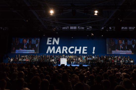 Emmanuel Macron Head Political Movement En Editorial Stock Photo ...