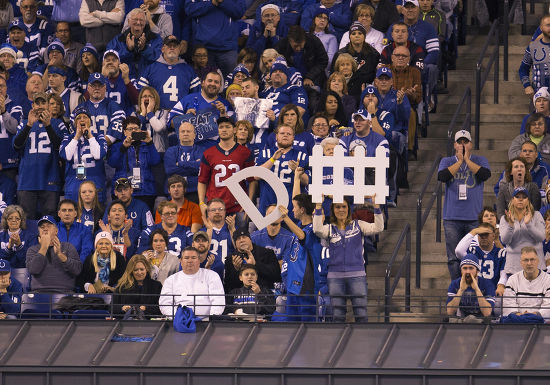 Indianapolis Colts Fans Chant Defense During Editorial Stock Photo ...