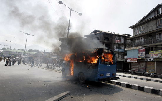 Flames Smoke Emanate Police Vehicle Torched Editorial Stock Photo ...