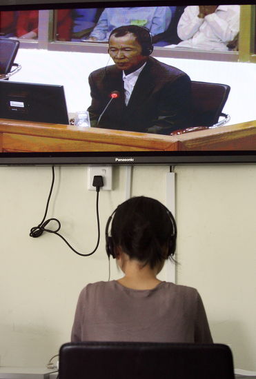 Journalist Works Under Tv Screen Broadcasting Editorial Stock Photo ...
