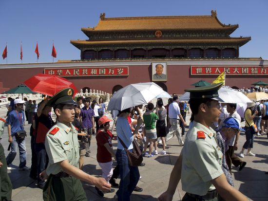 Soldiers Peoples Liberation Army Pla Stand Editorial Stock Photo ...