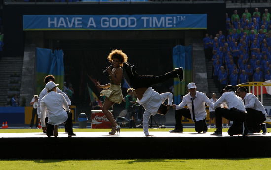 Singer Oceana Performs During Opening Ceremony Editorial Stock Photo ...