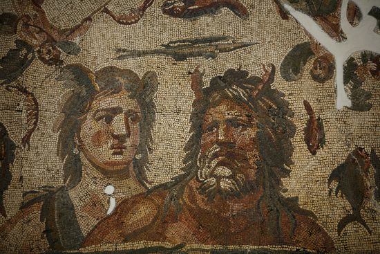 Oceanus Thetis Mosaic Pictured Antakya Archeological Editorial Stock ...