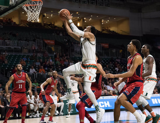 Miami Guard Bruce Brown 11 Goes Editorial Stock Photo - Stock Image ...