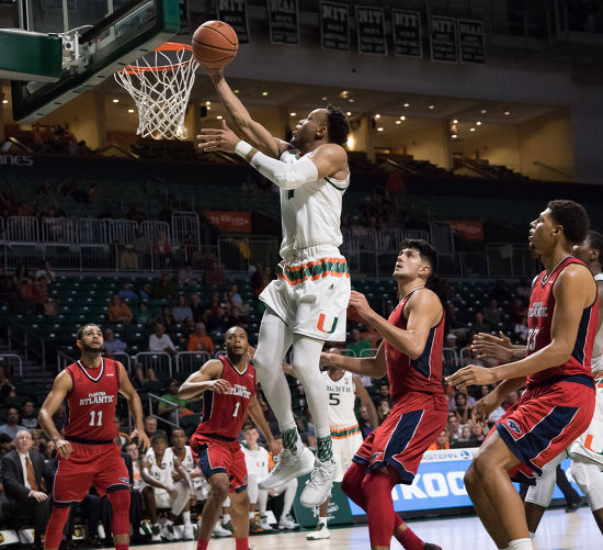 Miami Guard Bruce Brown 11 Goes Editorial Stock Photo - Stock Image ...