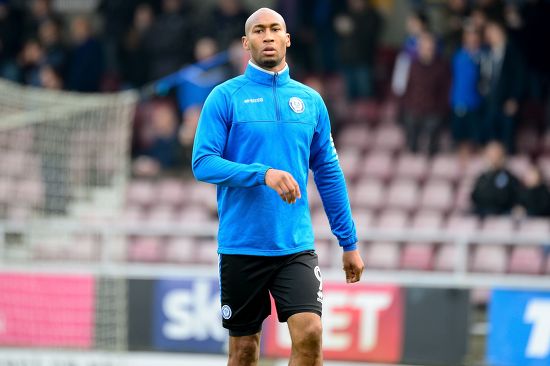 Rochdale Striker Calvin Andrew 9 During Editorial Stock Photo - Stock ...