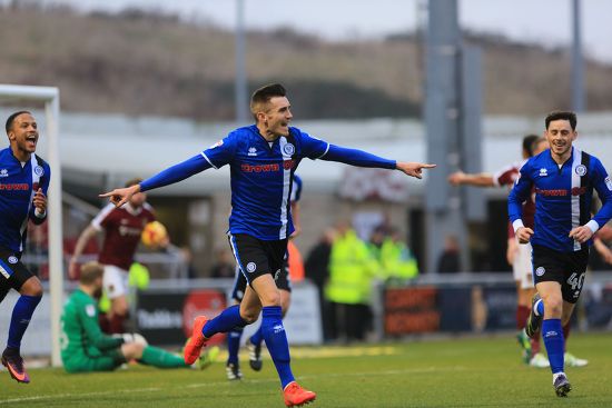 Goal Matthew Lund Celebrates Scoring Rochdale Editorial Stock Photo ...