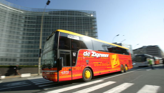 Convoy European Tourism Coach Drivers Demonstrate Editorial Stock Photo ...