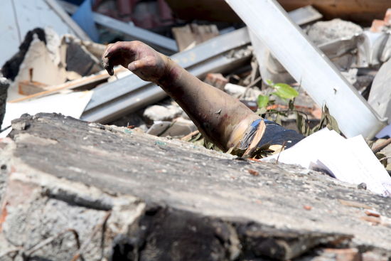 Hand Decomposing Corpse Seen Sticking Out Editorial Stock Photo - Stock ...