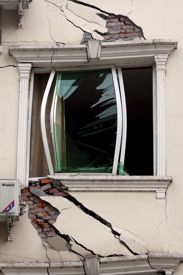 Picture Shows Demolished Window Beichuan One Editorial Stock Photo ...