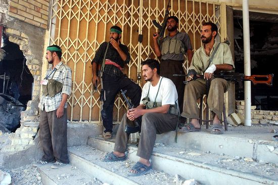 Sadr Militia Men Holy Shrine Imam Editorial Stock Photo - Stock Image ...
