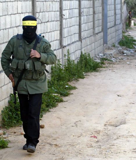 Palestinian Masked Militant Islamic Jihad Holds Editorial Stock Photo ...