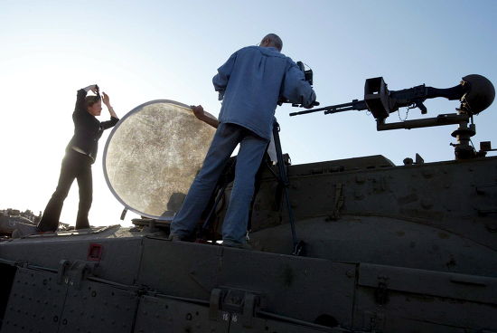 Tv Reporter Prepares Herself Broadcast Israeli Editorial Stock Photo ...