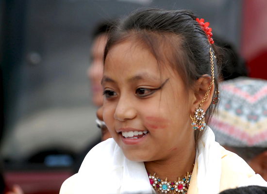 Ten Yearold Nepalese Living Goddess Sajani Editorial Stock Photo ...