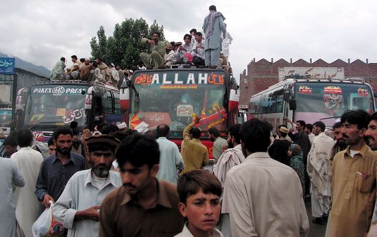 Local Residents Flee Pakistani Authorities Issued Editorial Stock Photo ...