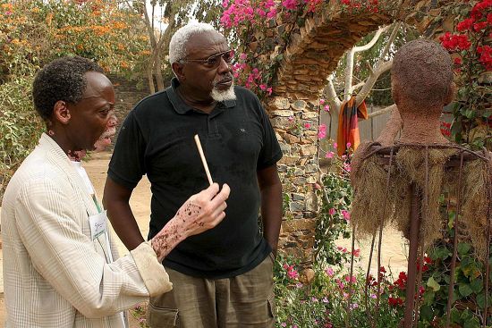 Sculptor Cheikh Diouf L Showing His Editorial Stock Photo - Stock Image ...