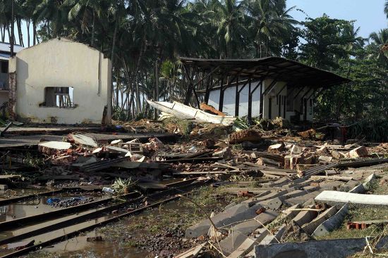 Railway Station Completely Destroyed By Sudden Editorial Stock Photo ...