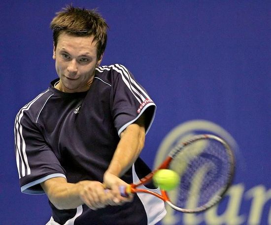 Swedens Robin Soderling Hits Backhand Britains Editorial Stock Photo ...