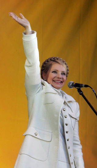 Ukrainian Opposition Leader Julia Timoshenko Greets Editorial Stock ...