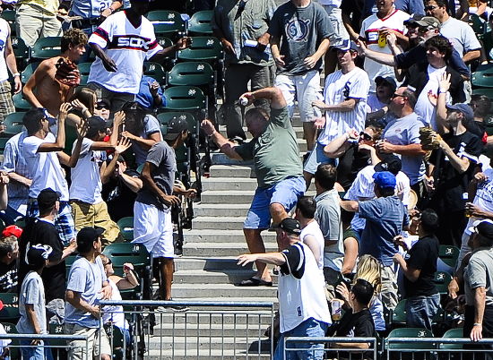 Fan Catches Home Run Ball Hit Editorial Stock Photo - Stock Image ...