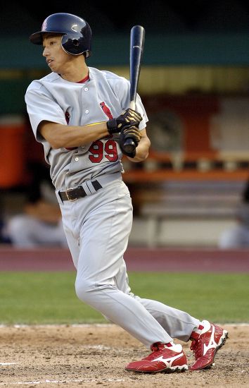 St Louis Cardinals Taguchi Japan Follows Editorial Stock Photo - Stock ...