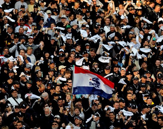 Chicago White Sox Fans Dressed Mostly Editorial Stock Photo - Stock ...