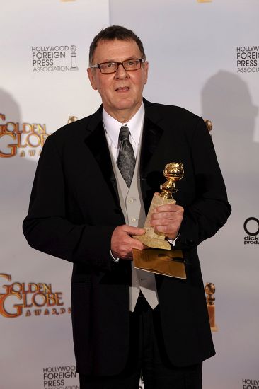 British Actor Tom Wilkinson Holds Golden Editorial Stock Photo - Stock ...