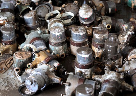 Water Meters Damaged By Flood Water Editorial Stock Photo - Stock Image ...