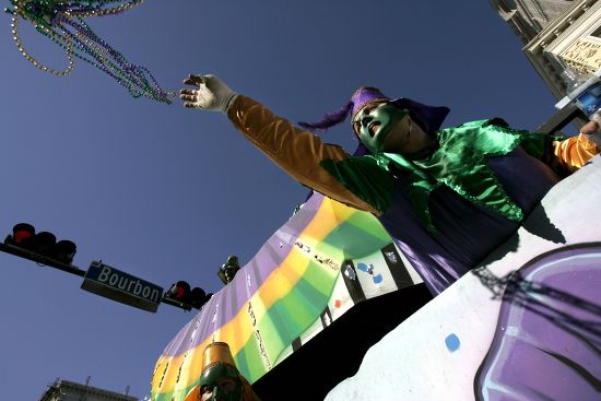 Riders On Float Krewe Thoth Parade Editorial Stock Photo - Stock Image ...