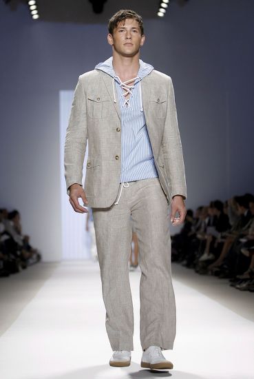 Model Takes Catwalk During Perry Ellis Editorial Stock Photo - Stock ...