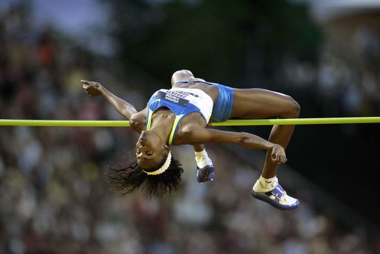 Chaunte Howard Clears Bar Womens High Editorial Stock Photo - Stock ...