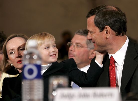 Judge John Roberts Son Jack Touches Editorial Stock Photo - Stock Image ...