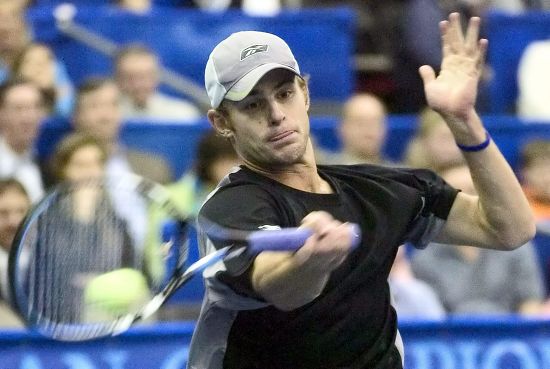 Andy Roddick Usa Returns Forehand Shot Editorial Stock Photo - Stock ...