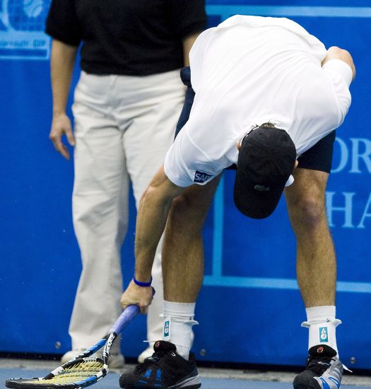 Andy Roddick Usa Slams His Racquet Editorial Stock Photo - Stock Image ...