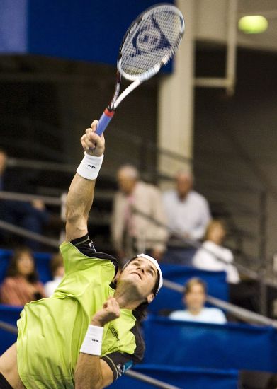 Tommy Haas Germany Serves Amer Delic Editorial Stock Photo - Stock ...