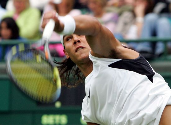 Rafael Nadal Spain Serves Alex Bogdanovic Editorial Stock Photo - Stock ...