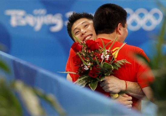 Li Xiaopeng China Hugs His Coach Editorial Stock Photo - Stock Image ...