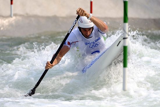 Mathieu Goubel France Trains Mens Kayak Editorial Stock Photo - Stock ...