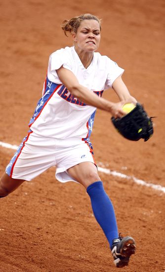 Netherlands Substitute Pitcher Rebecca Soumeru Action Editorial Stock ...