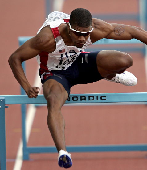 Terrence Trammell Usa Crossing Hurdle 110m Editorial Stock Photo ...