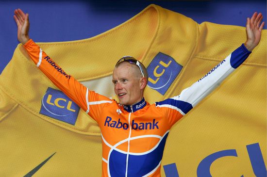 Danish Michael Rasmussen Rabobank Celebrates On Editorial Stock Photo ...