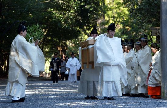 Japanese Priests Perform Purification Rite Tsukinami Editorial Stock ...